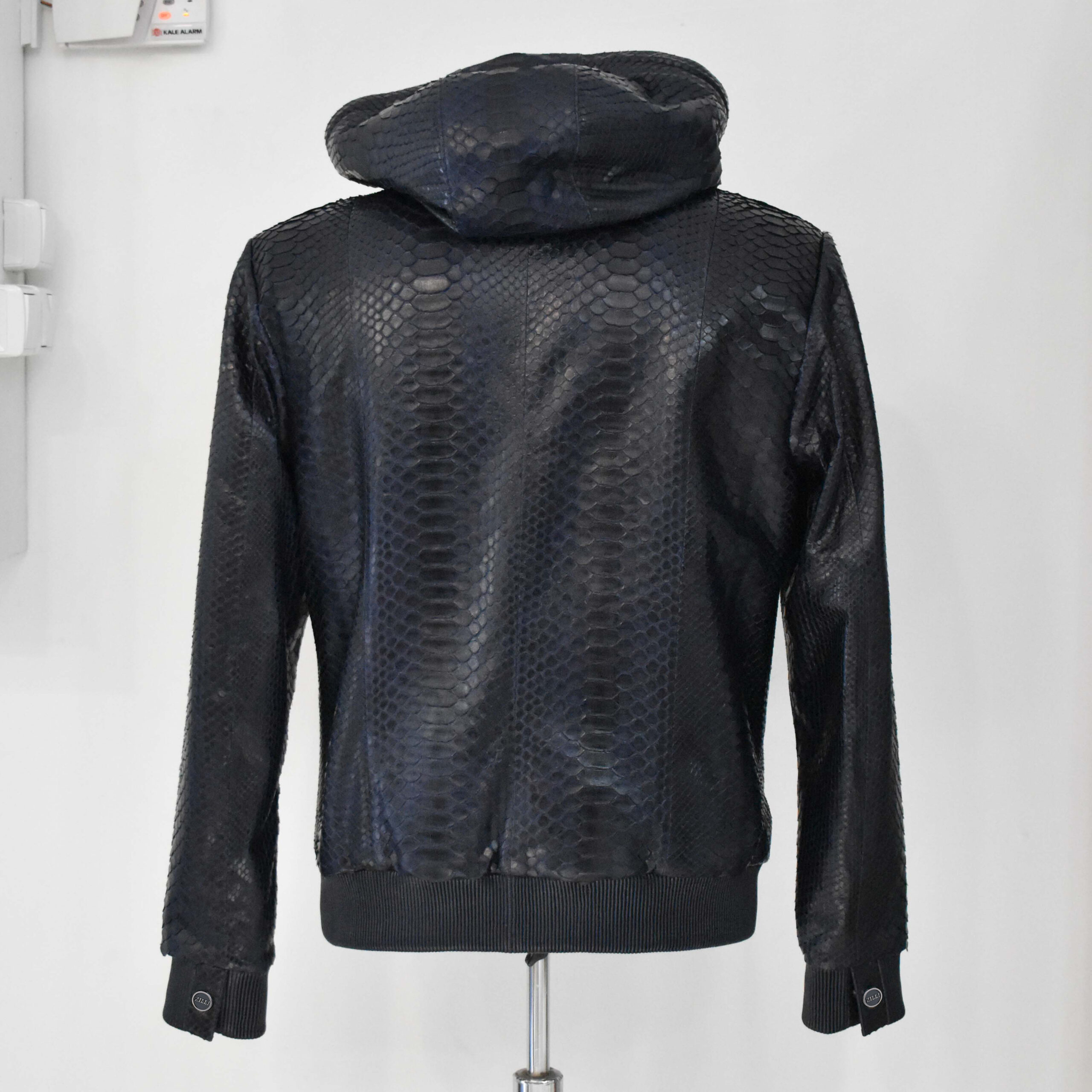 Python Skin Hoodie Jacket - Leather Guys: Luxury Leather jackets