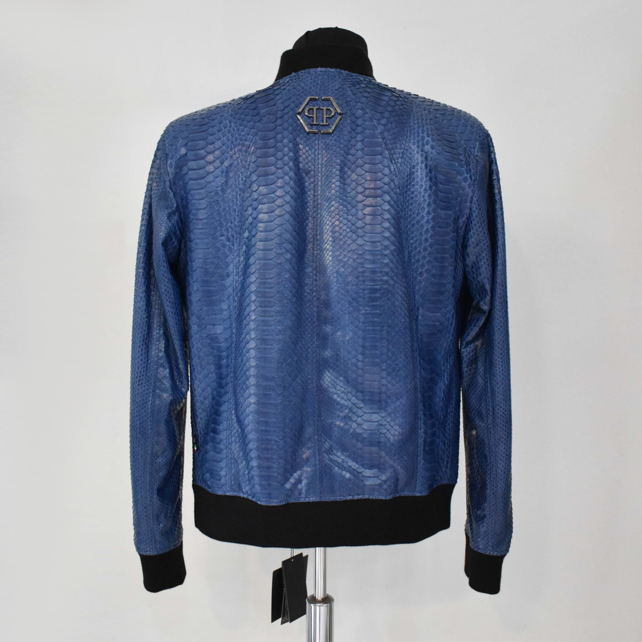 Philipp Plein Python Leather Jacket - Leather Guys