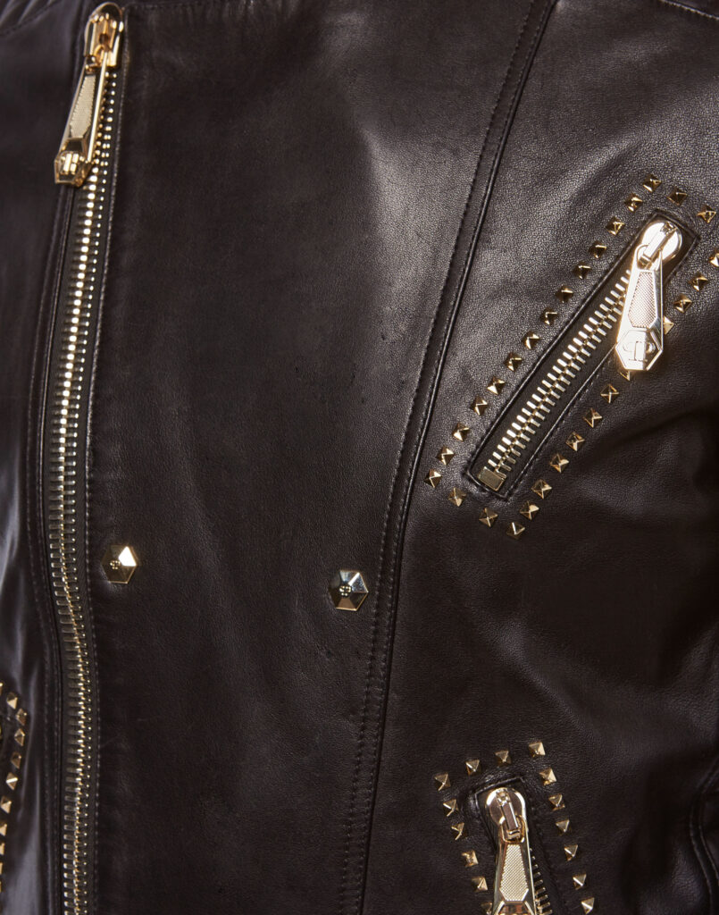 Philipp Plein Leather Biker Jacket - Leather Guys: Luxury Leather Jackets