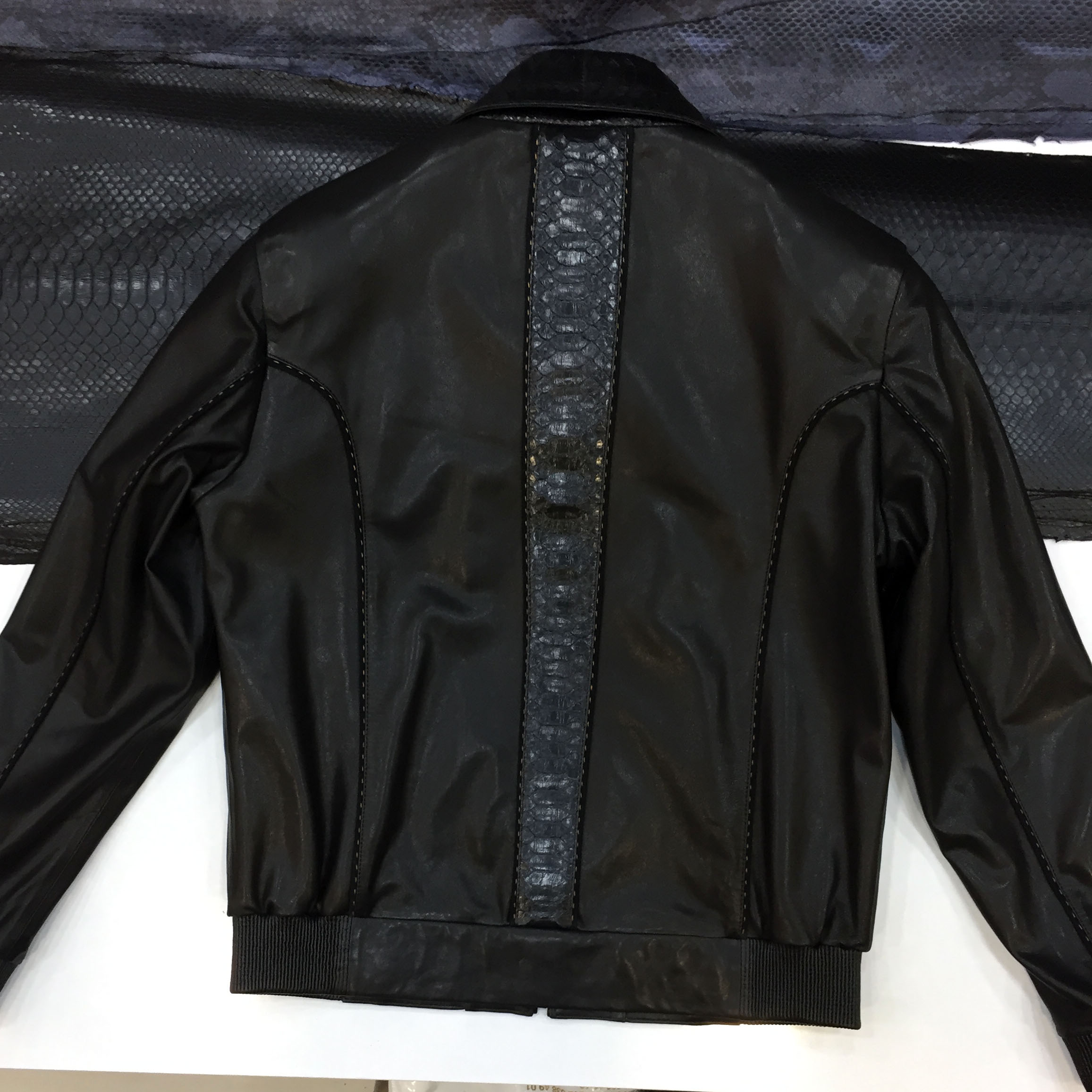 Python Leather Lambskin Jacket - Leather Guys: Luxury Leather jackets