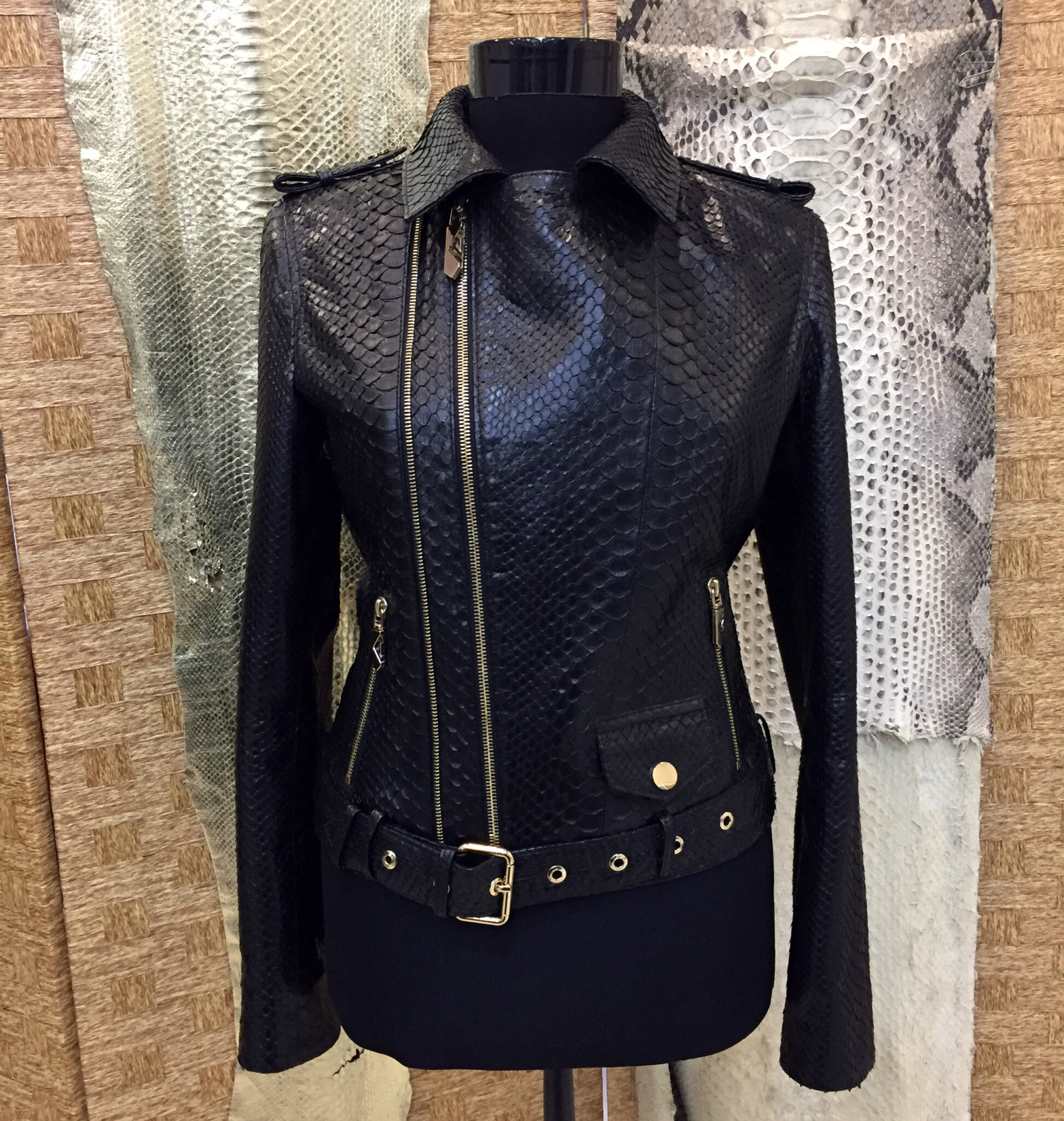 Philipp Plein Womens Python Jacket - Leather Guys