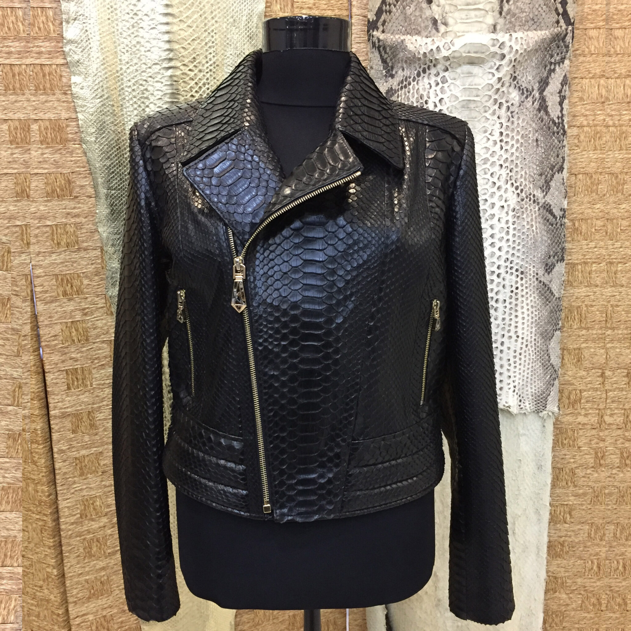 Womens Snake Biker Jacket - Leather Guys: Luxury Leather Jackets