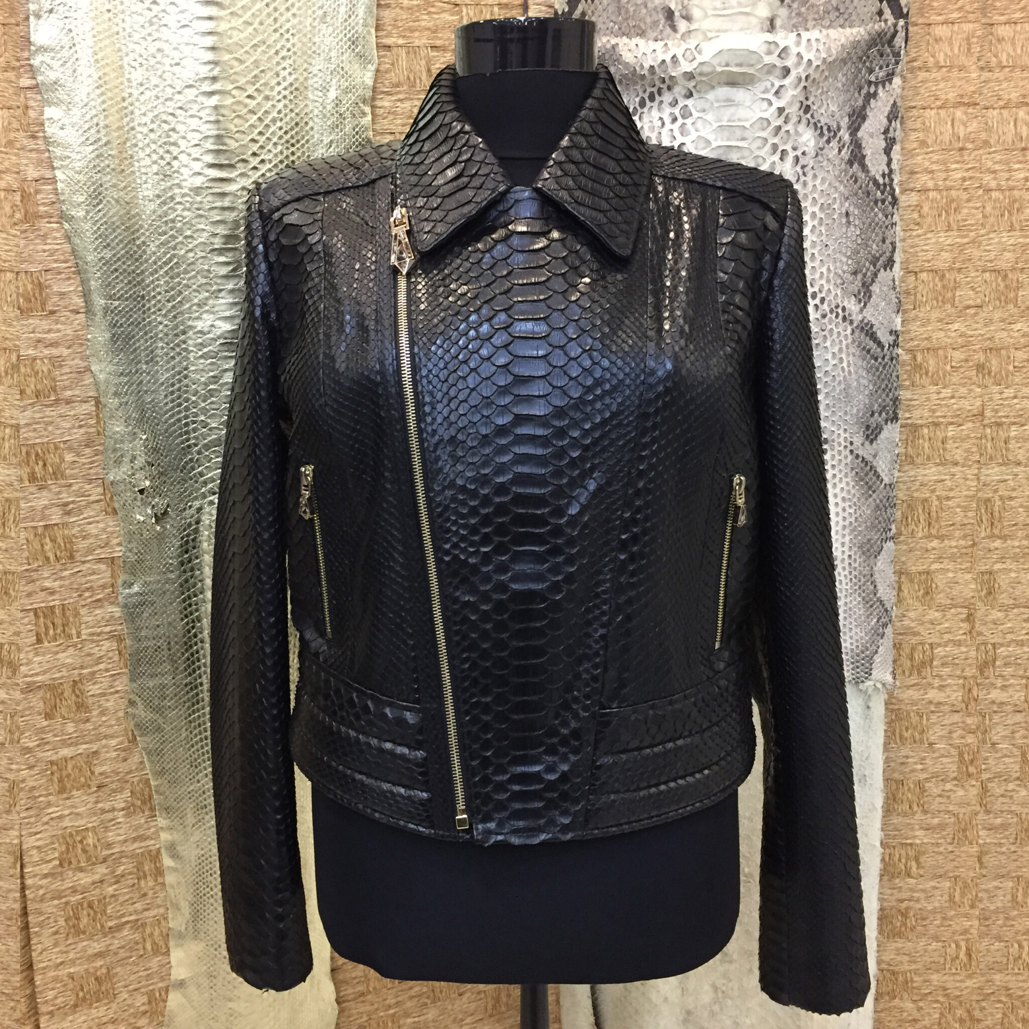 Womens Snake Biker Jacket - Leather Guys: Luxury Leather Jackets