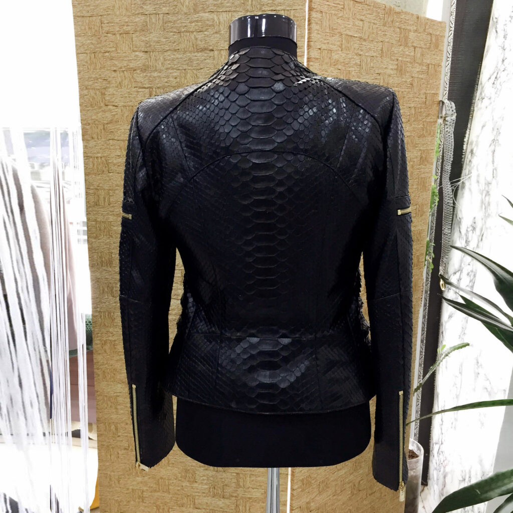 Burberry Womens Python Skin Jacket - Leather Guys