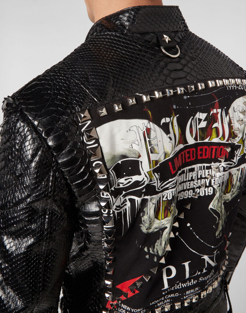 Philipp Plein Python Biker Jacket - Leather Guys: Luxury Leather Jackets