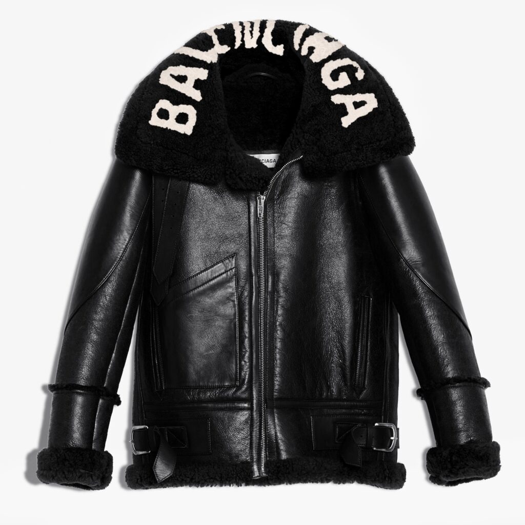 Balenciaga Shearling Fur Coat - Leather Guys: Luxury Leather Jackets