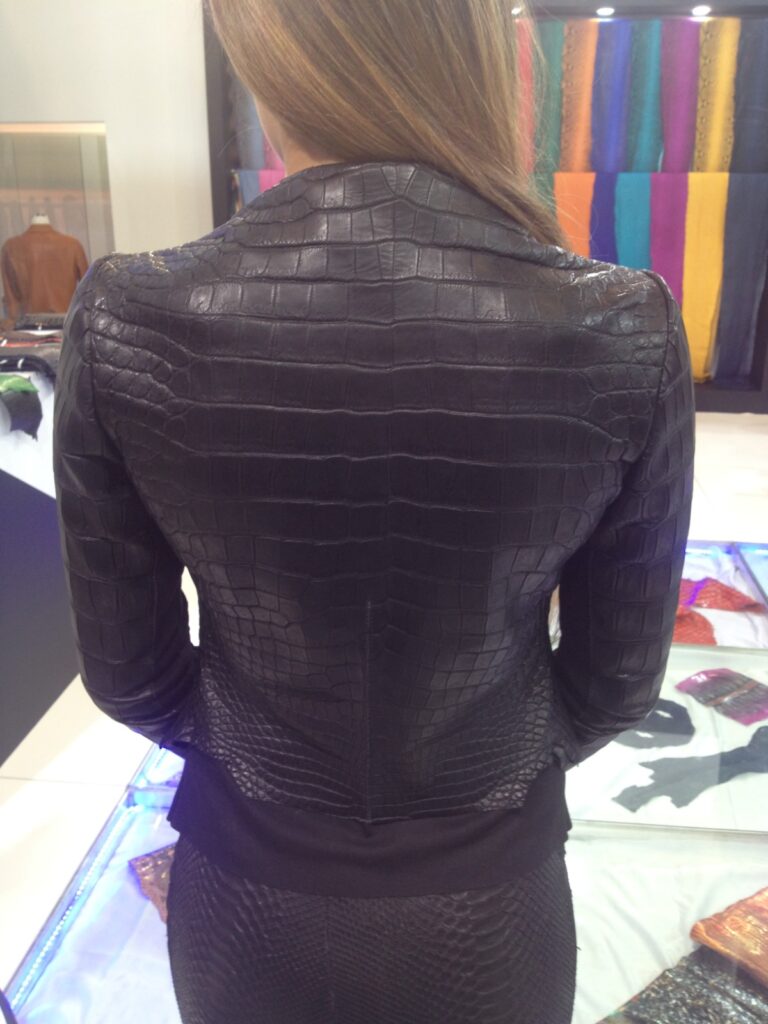 Womens Crocodile Leather Jacket - Leather Guys: Luxury Leather Jackets