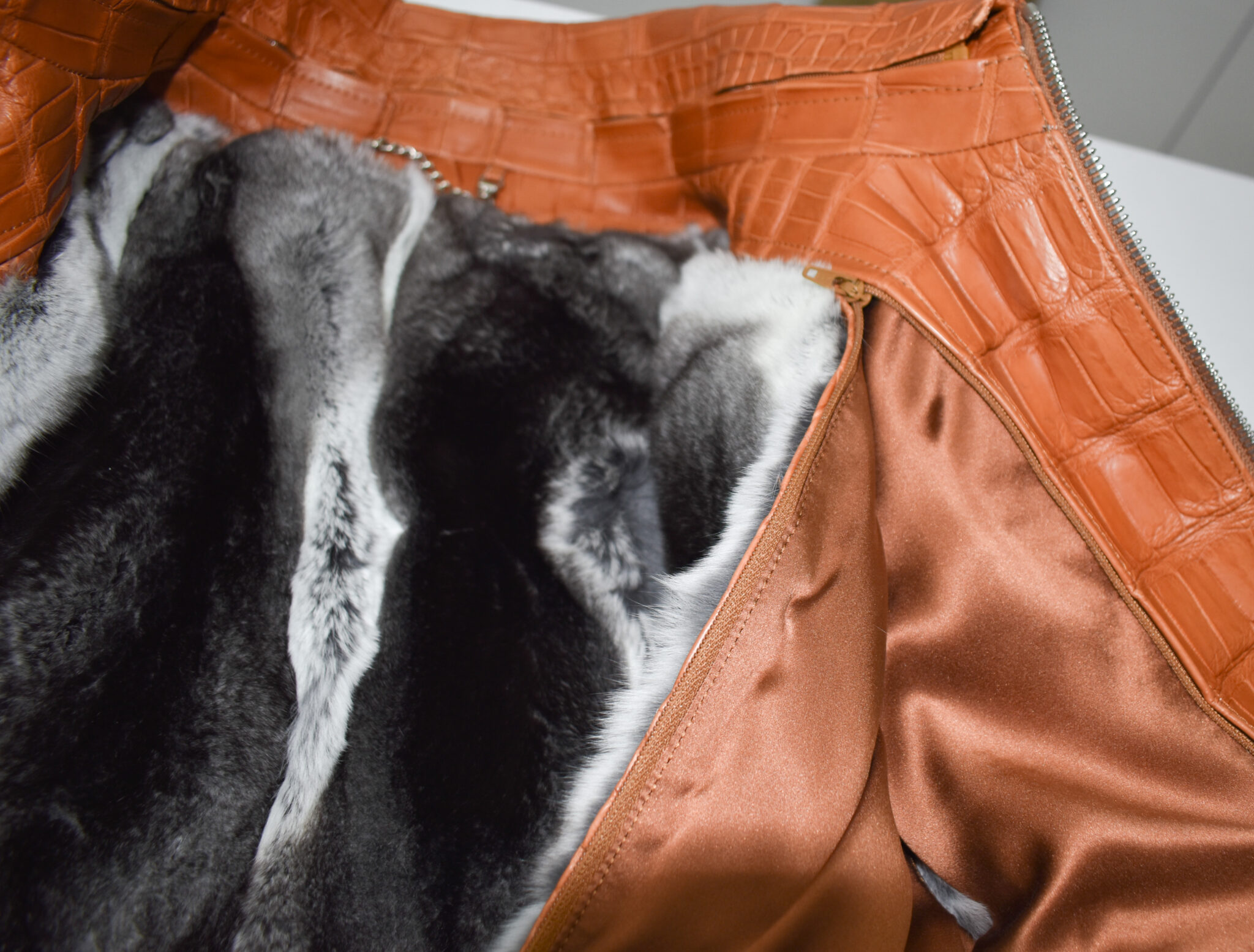 Genuine Crocodile Leather Jacket - Leather Guys