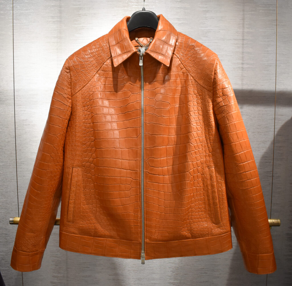Genuine Crocodile Leather Jacket - Leather Guys