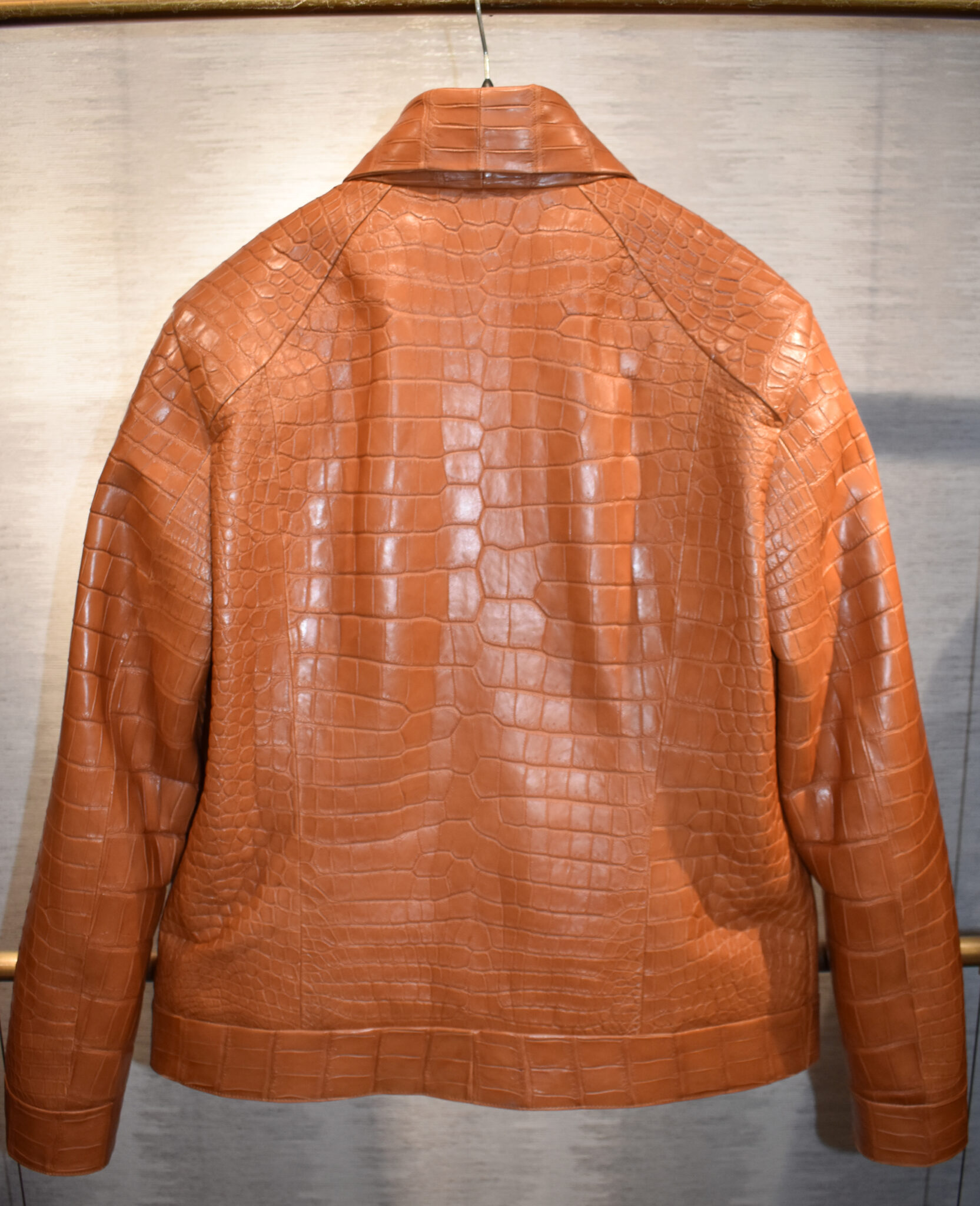 Genuine Crocodile Leather Jacket - Leather Guys