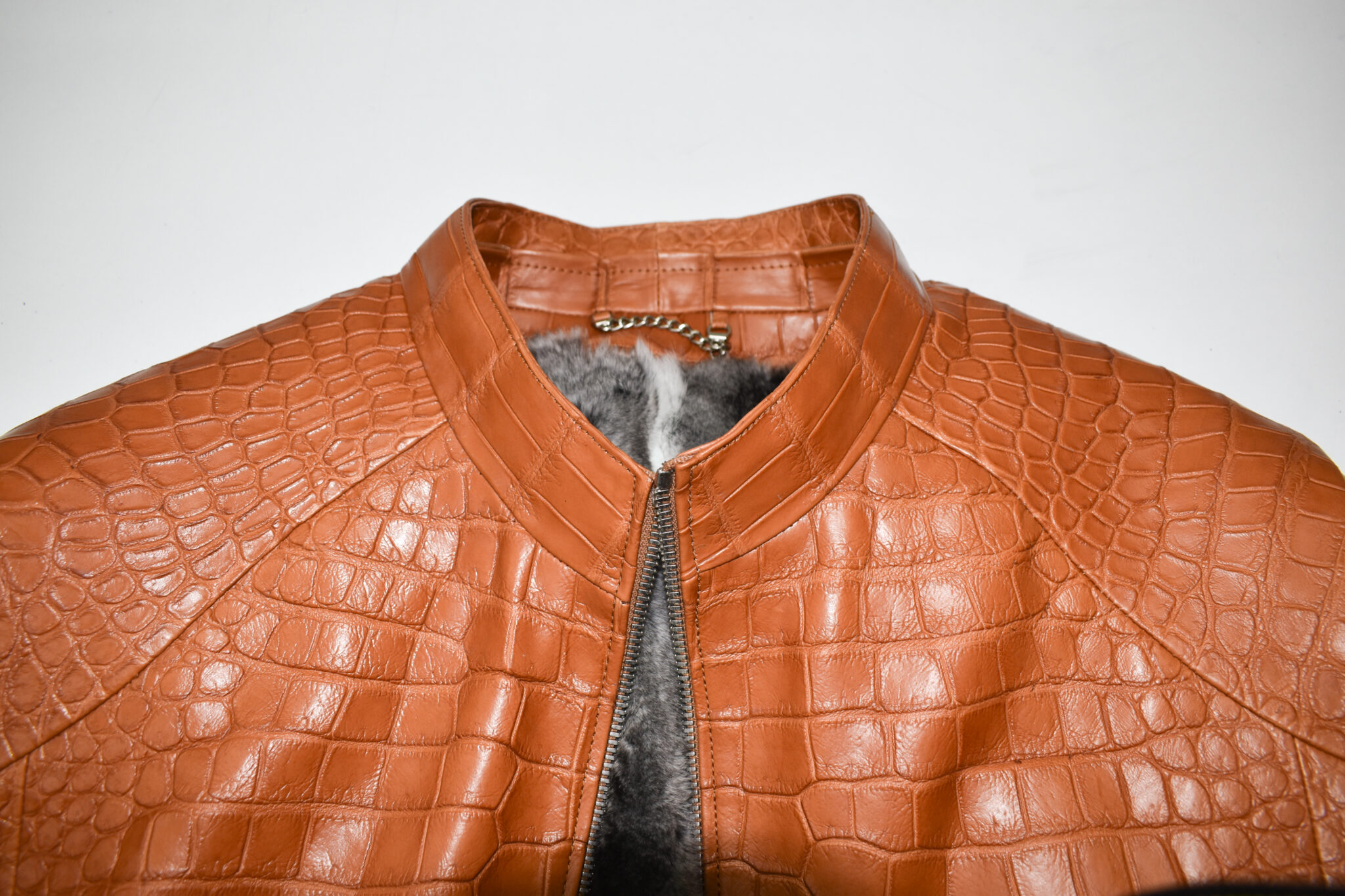 Genuine Crocodile Leather Jacket - Leather Guys