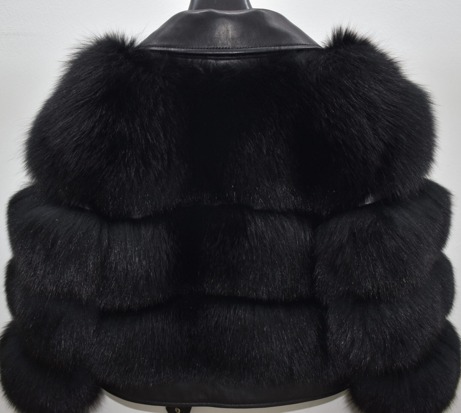 Philipp Plein Women Fox Fur Trim Leather Biker Jacket - Leather Guys