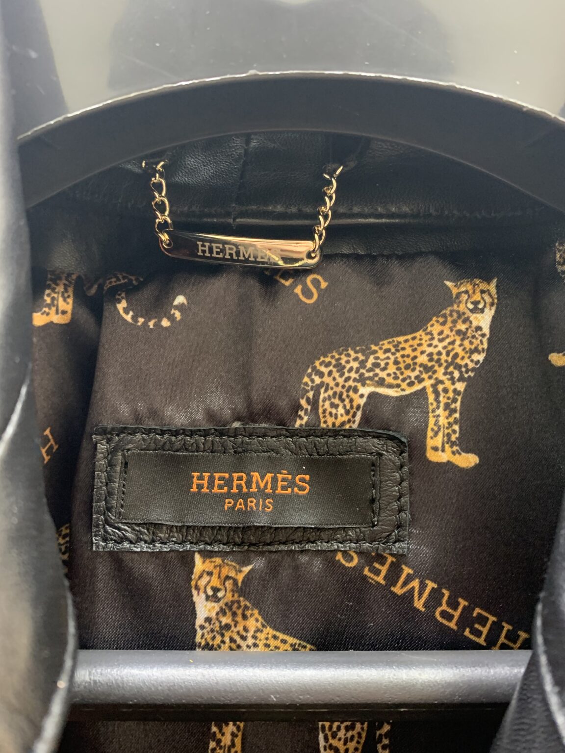 Hermes Replica Black Leather Jacket - Leather Guys