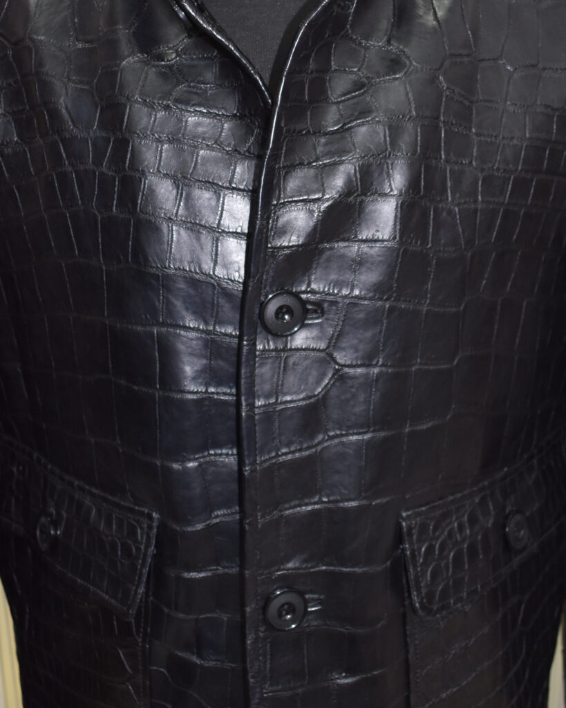 Genuine Crocodile Leather Jacket - Leather Guys