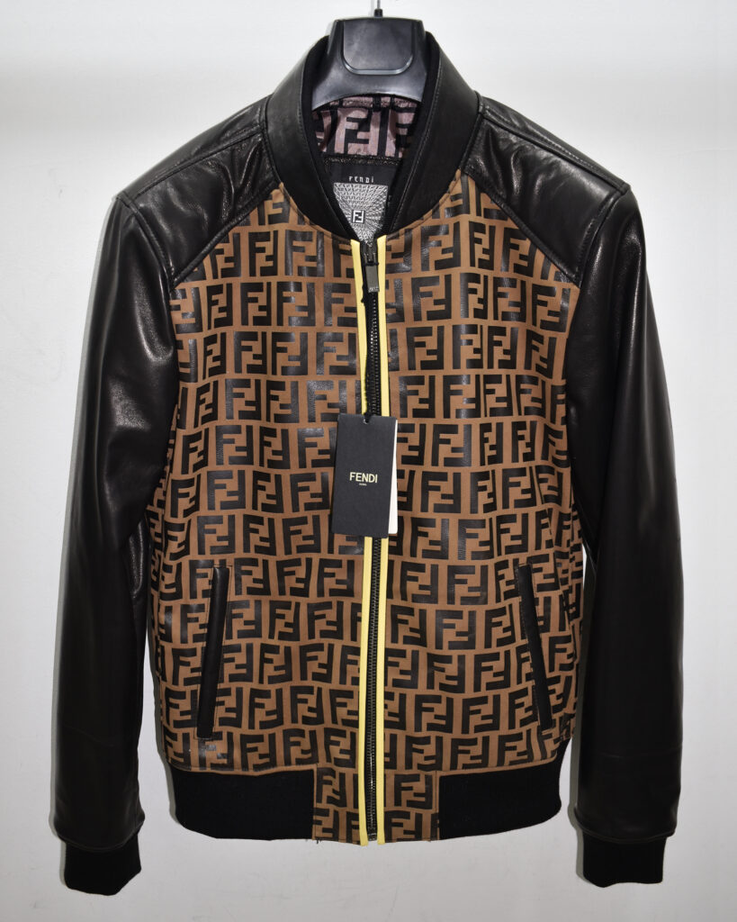 Fendi Leather Bomber Jacket - Leather Guys