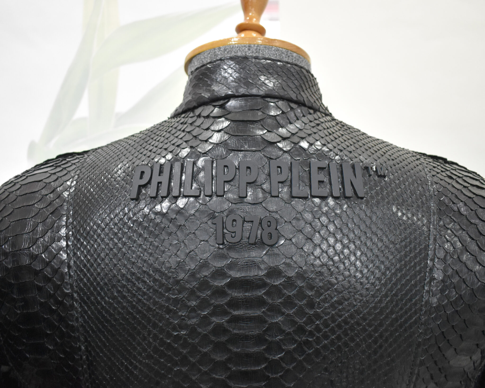 Philipp Plein Python Leather Jacket - Leather Guys