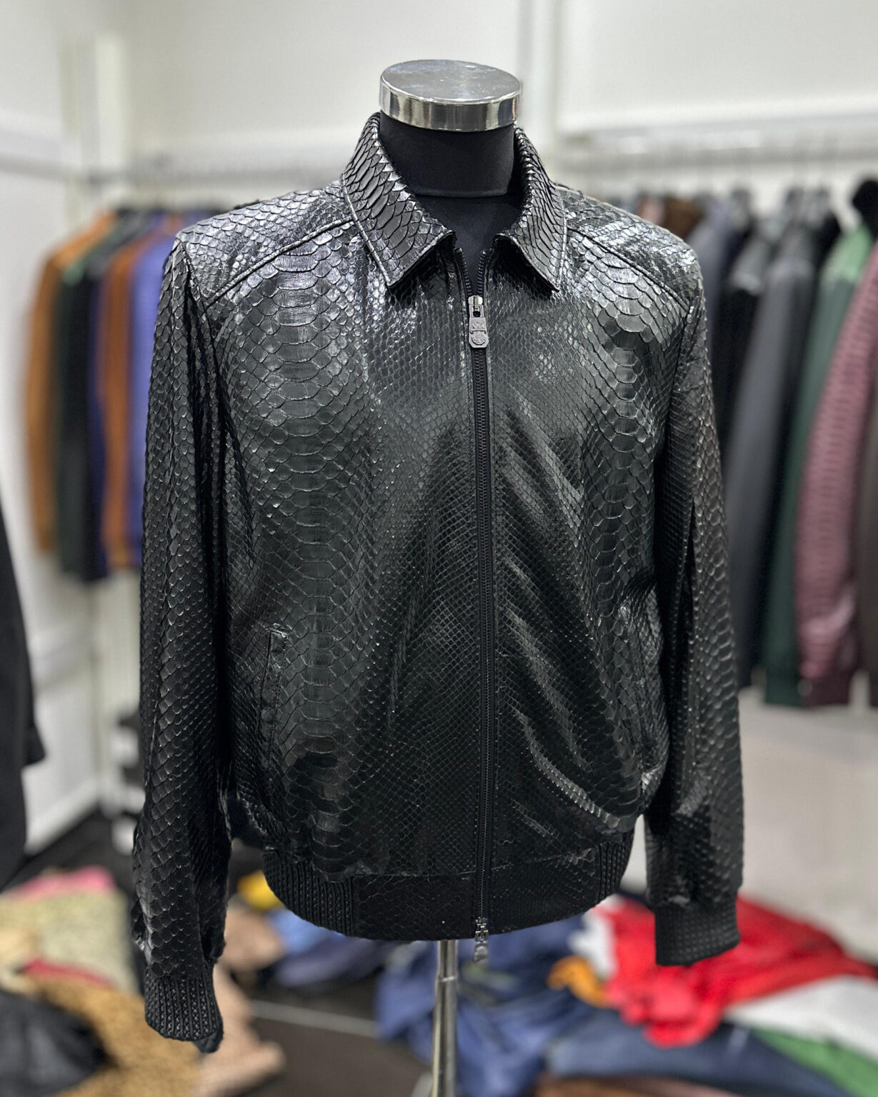Snake Jackets Leather Guys Genuine Python Skin Jackets